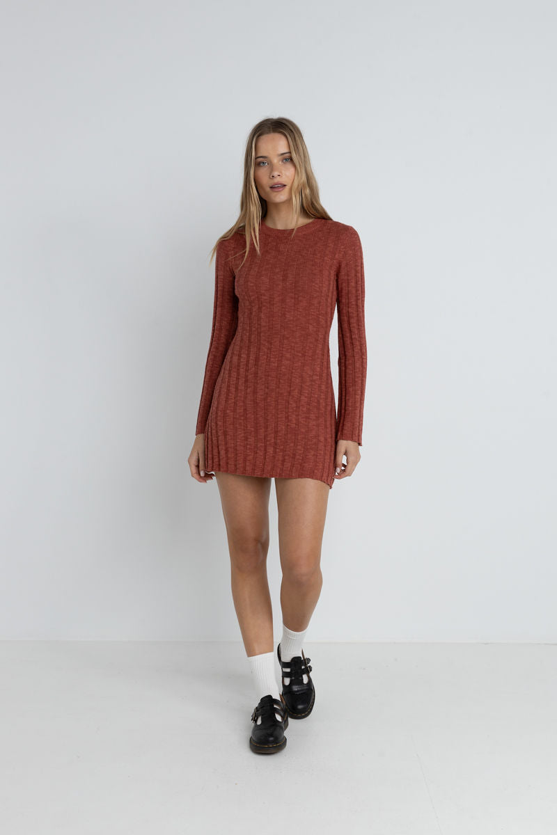 Rhythm Empire Long Sleeve Knit Mini Dresses – NZ Shred
