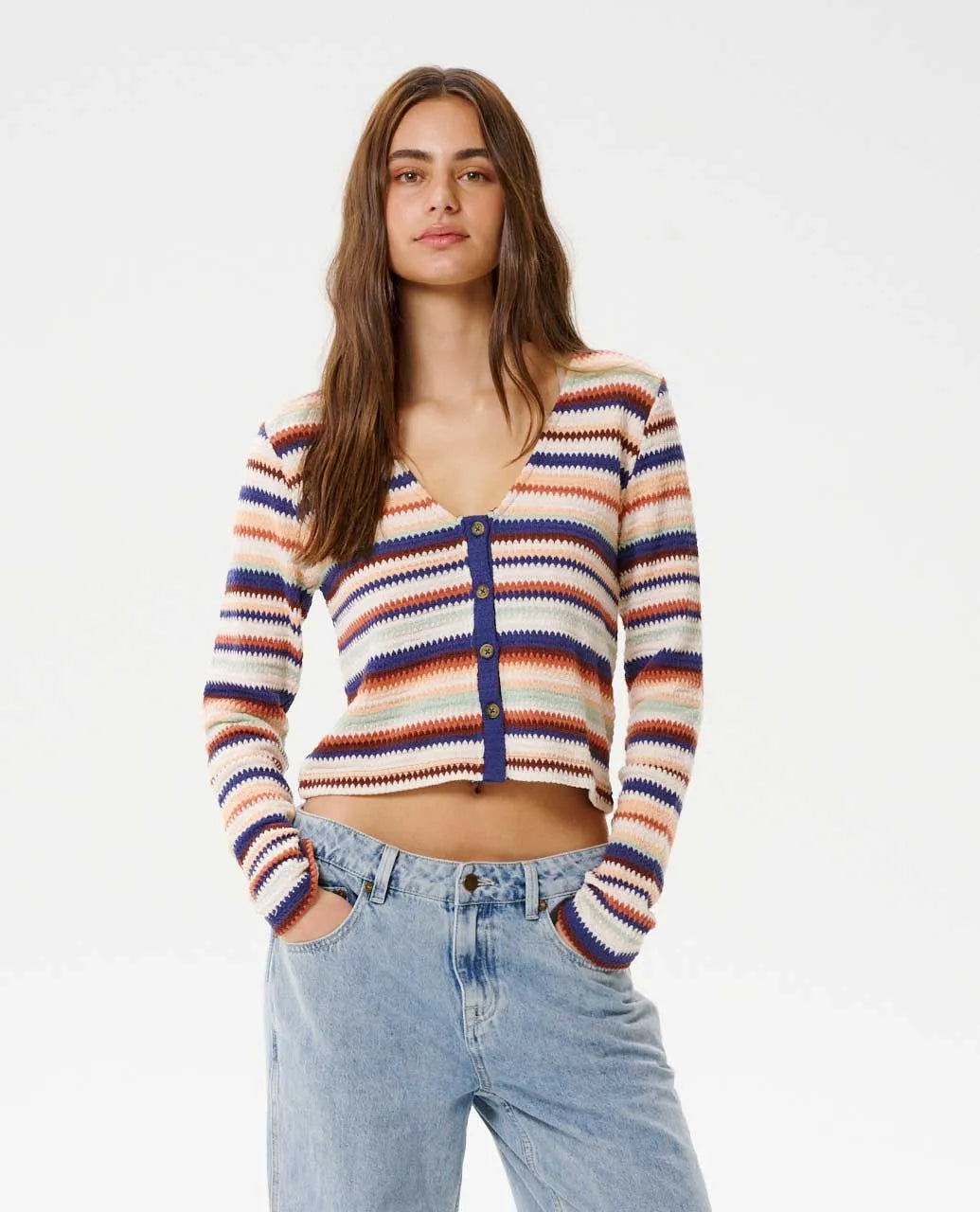 Ripcurl Bobbi Stripe Button Through Tops – NZ Shred